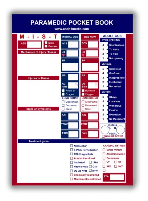 Paramedic Pocket Book | Code 1 Medic