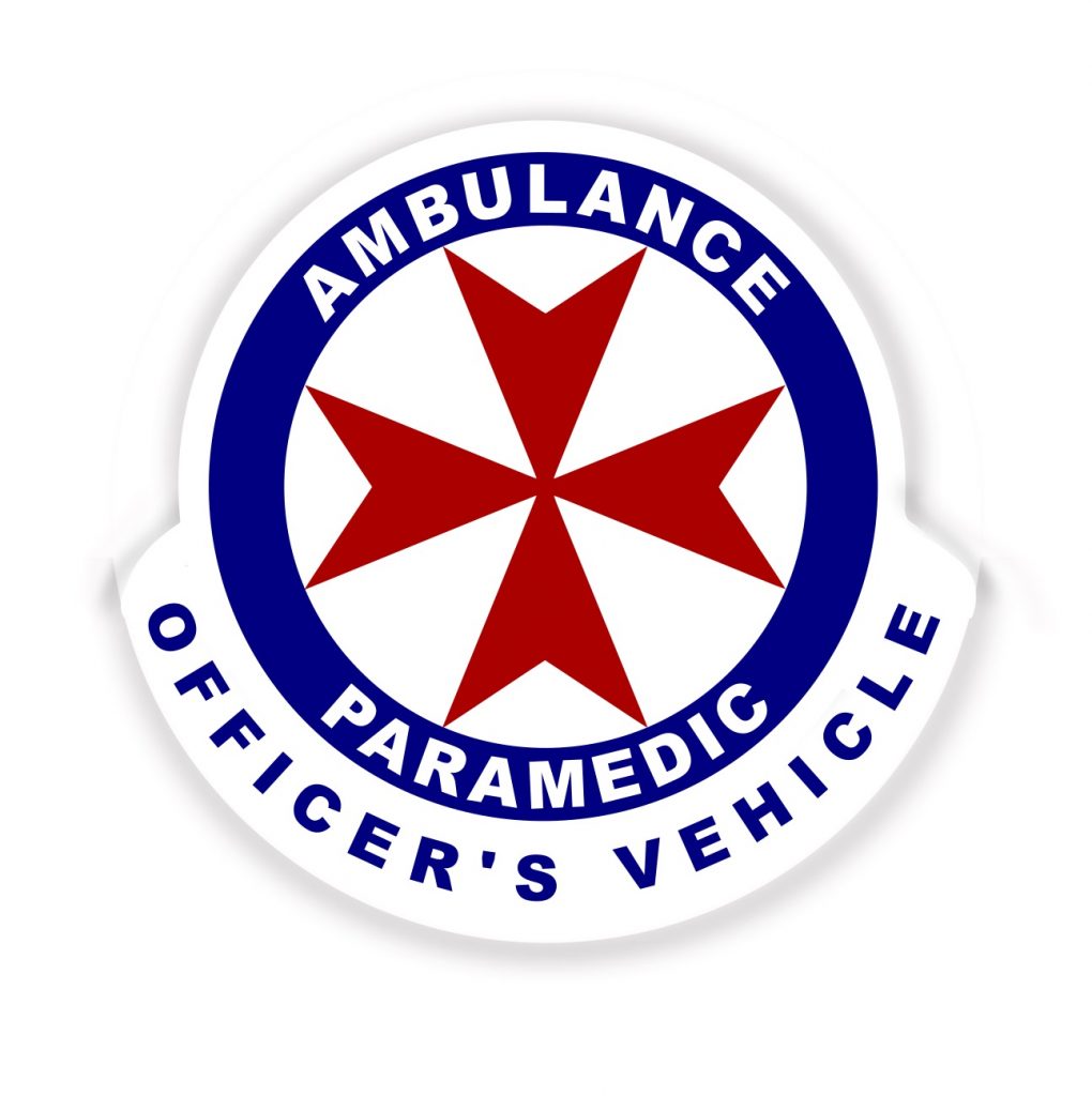 Paramedic Officer’s Vehicle STATIC CLING | Code 1 Medic