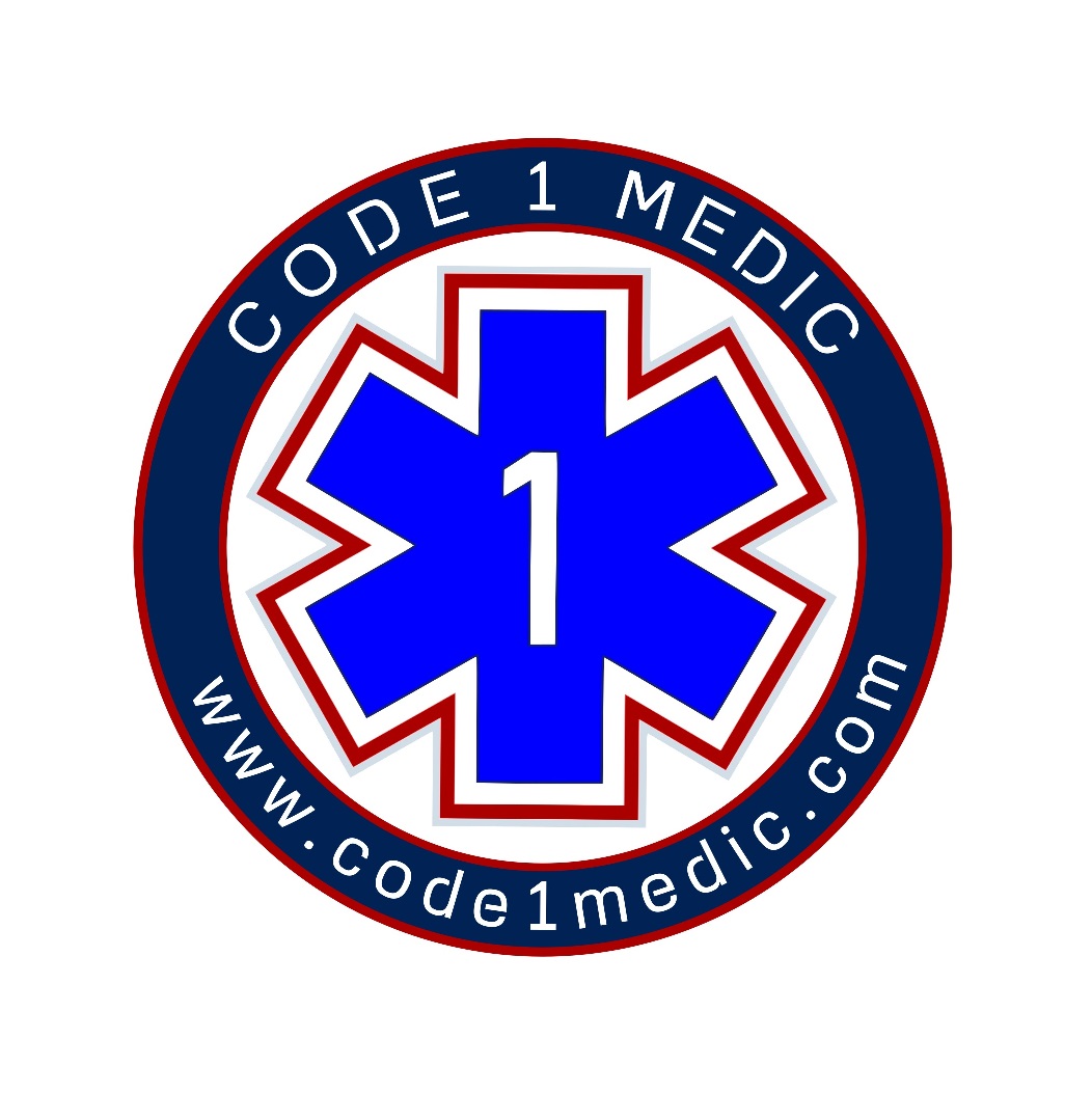 Code 1 Medic sticker | Code 1 Medic