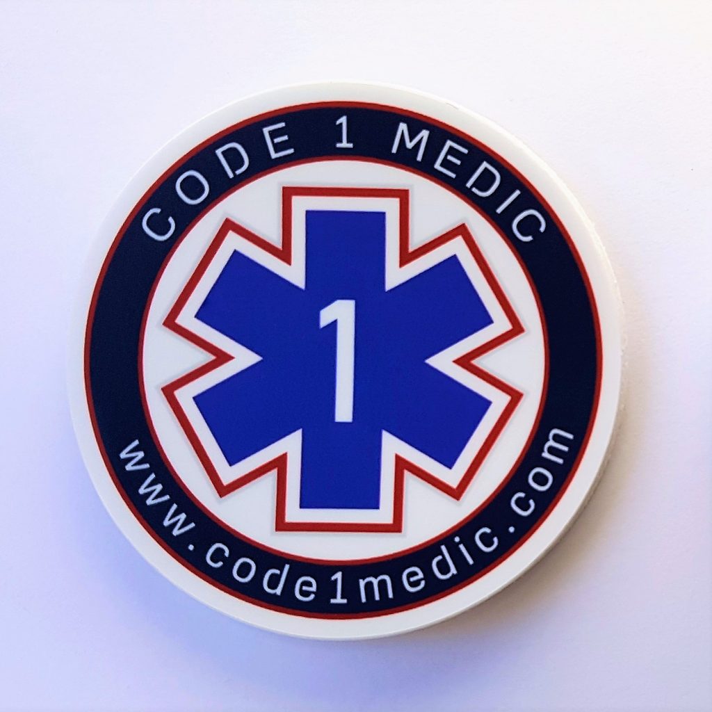 Code 1 Medic sticker (HOLLOGRAPHIC) | Code 1 Medic