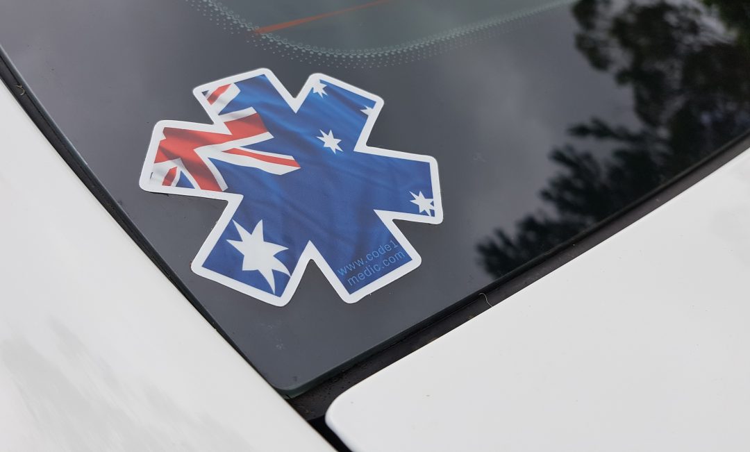 Aussie Star of Life Sticker Vinyl | Code 1 Medic
